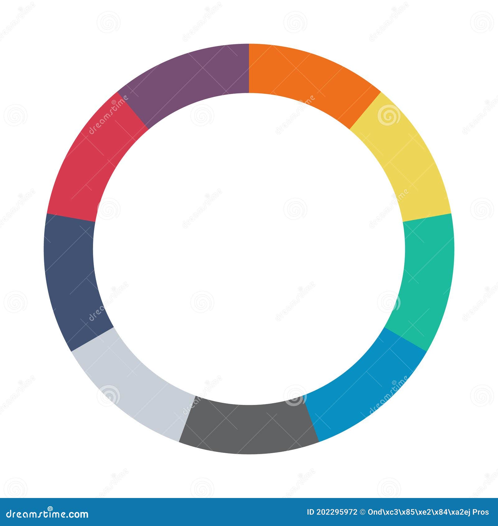 Infographic Pie Chart. Cycle Presentation Diagram 9 Section Stock ...