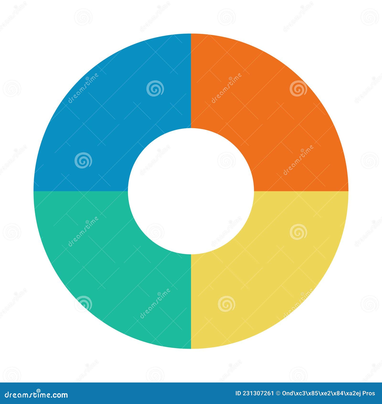 Infographic Pie Chart. Cycle Presentation Diagram 4 Section Stock ...