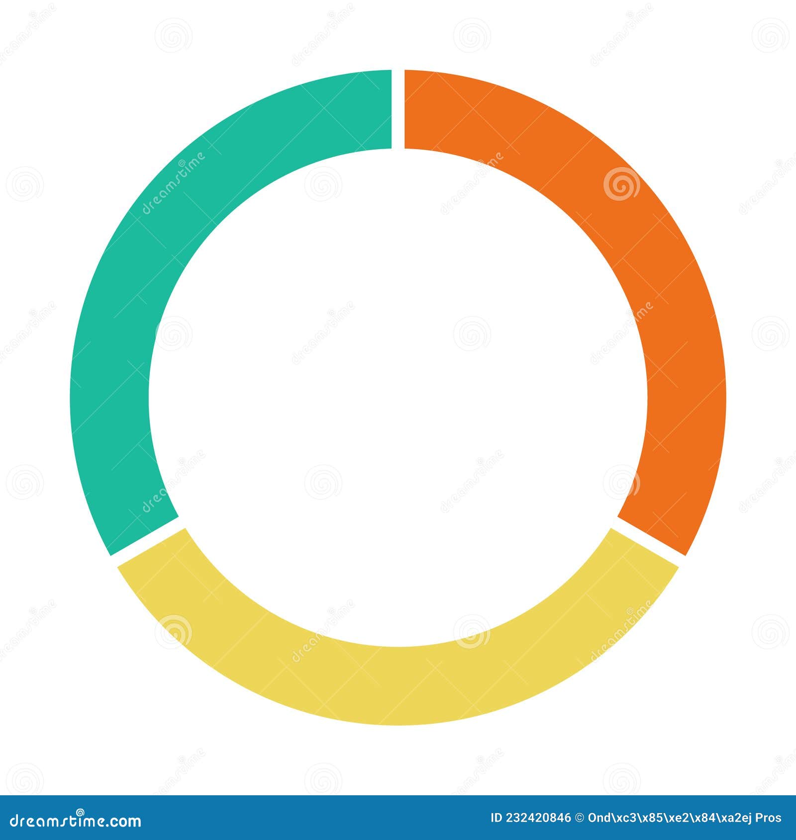 Infographic Pie Chart. Cycle Presentation Diagram 3 Section Stock ...