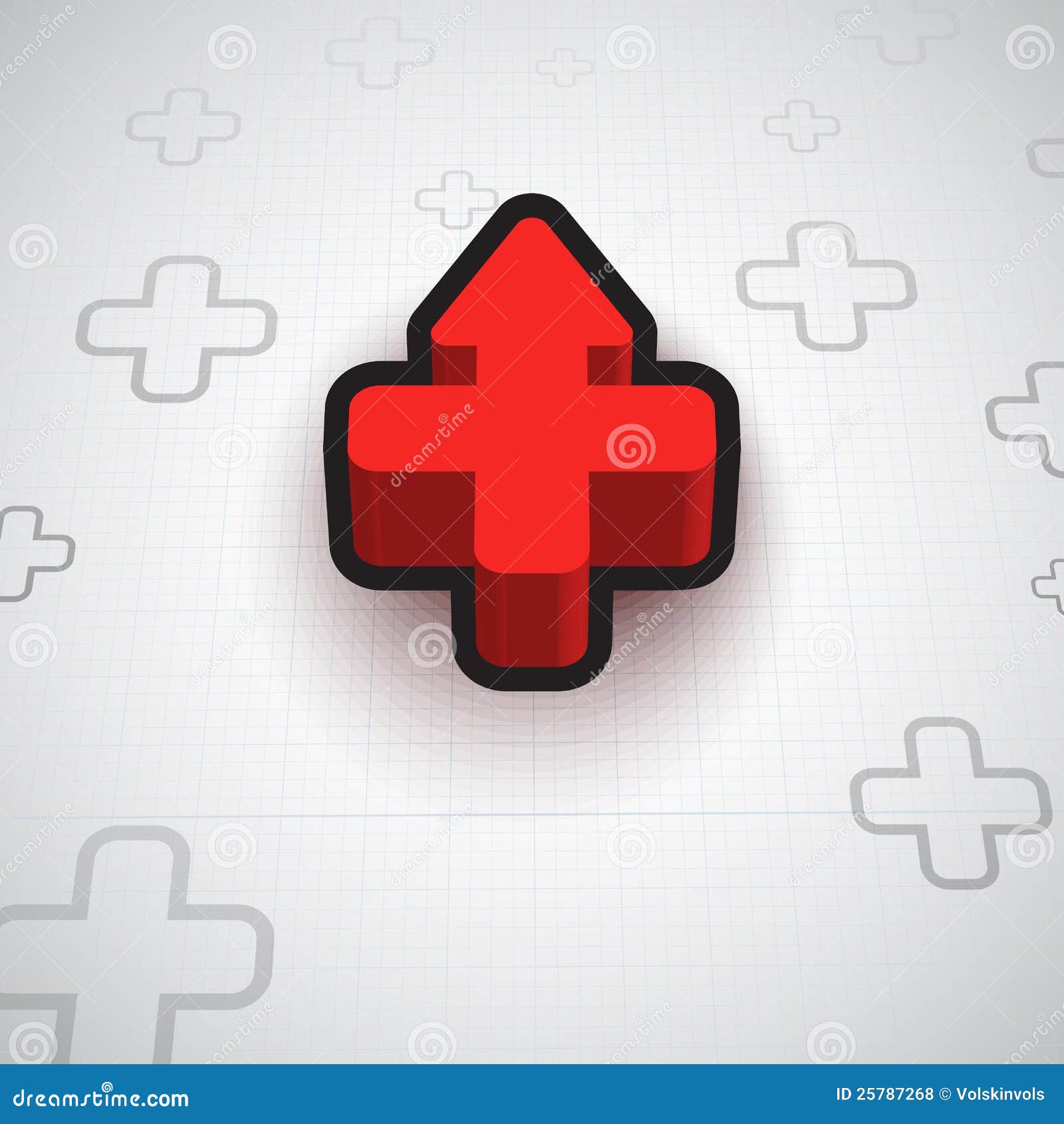 Infographic Plus Symbol stock vector. Illustration of advanced - 25787268