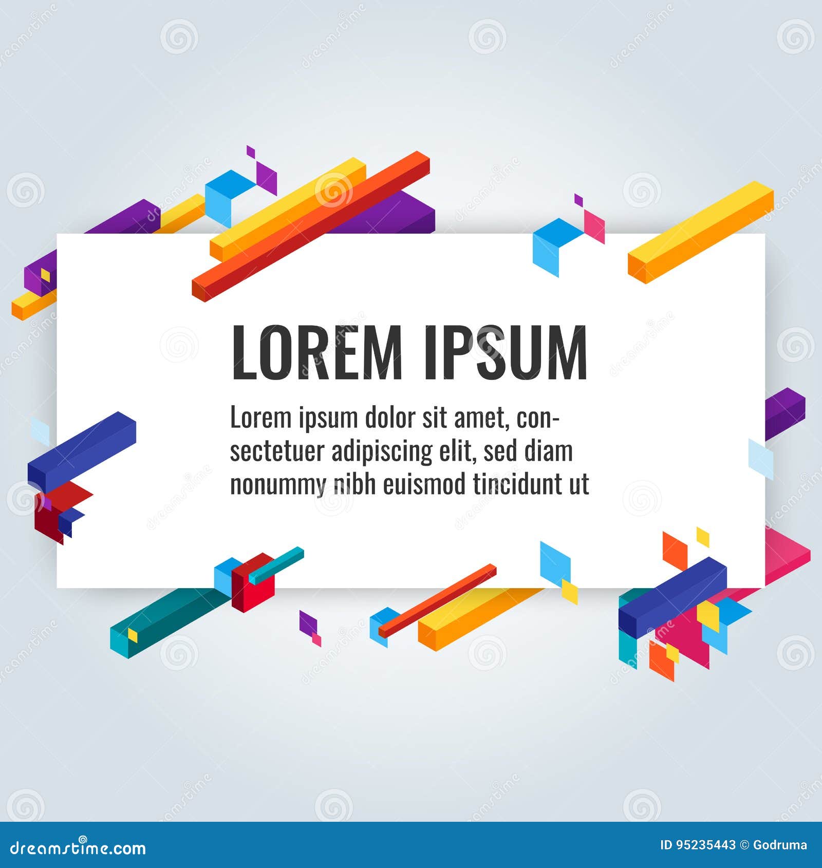 Infographic Poster with Written Text Information and Title Stock Vector ...