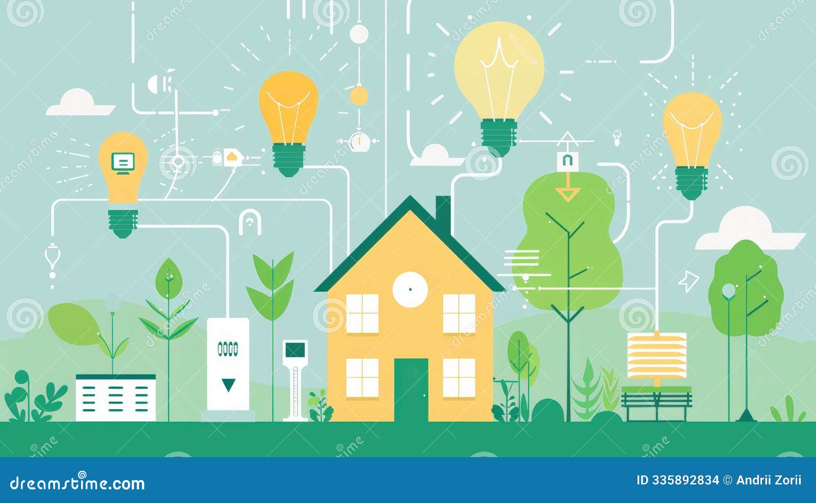 Infographic on Practical Energy Saving Tips with Illustrations for ...