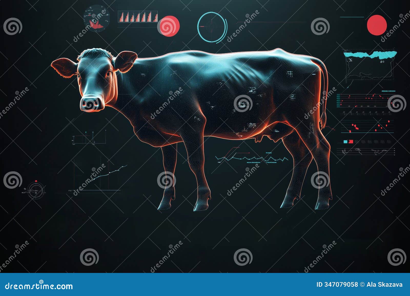 Exploring Agriculture and Tech through Cattle Analytics Stock Photo ...