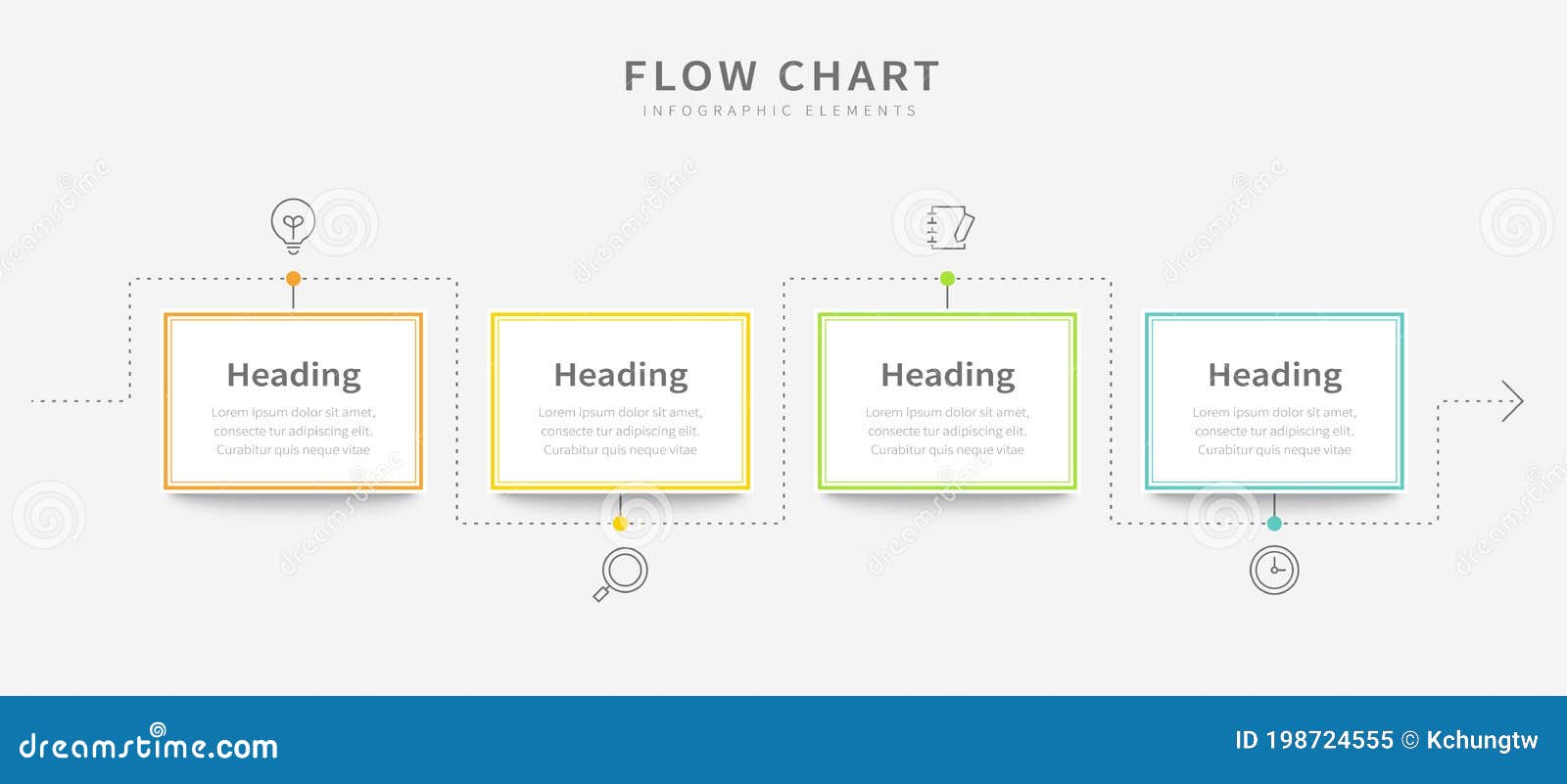 Infographic Process Chart Template Stock Vector - Illustration of ...