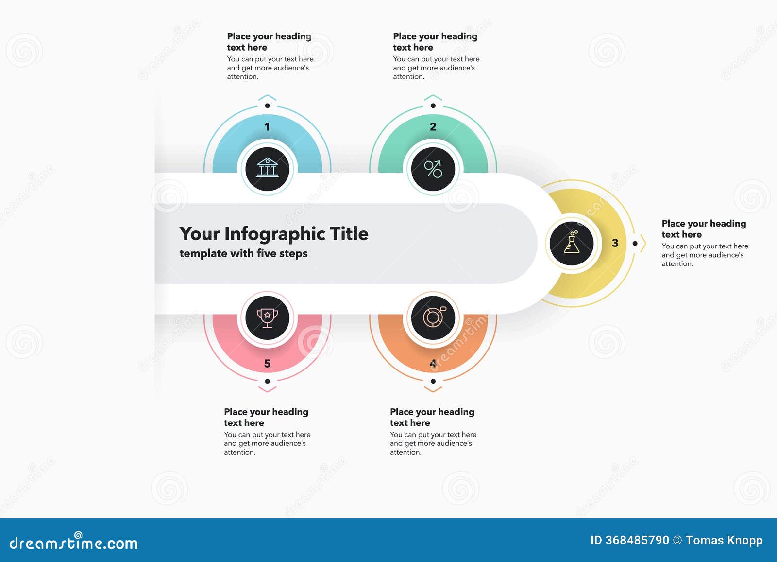 Infographic Progress Bar Cartoon Vector Illustration | CartoonDealer ...
