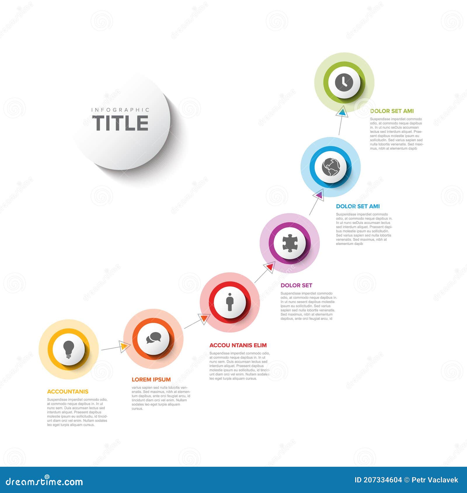 Infographic Progress Timeline Template Vector Illustration ... Infographic Progress Timeline Template Vector Illustration ...