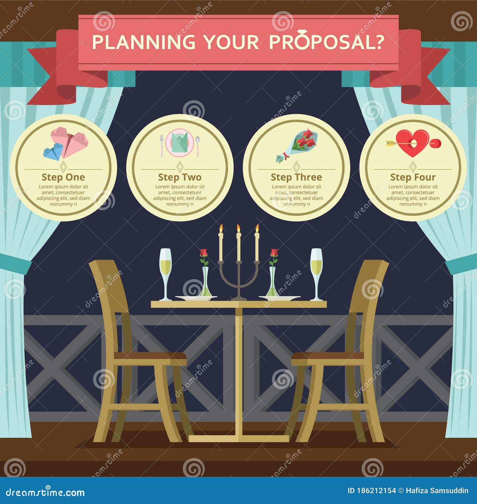 Infographic of Proposal Planning. Vector Illustration Decorative Design ...