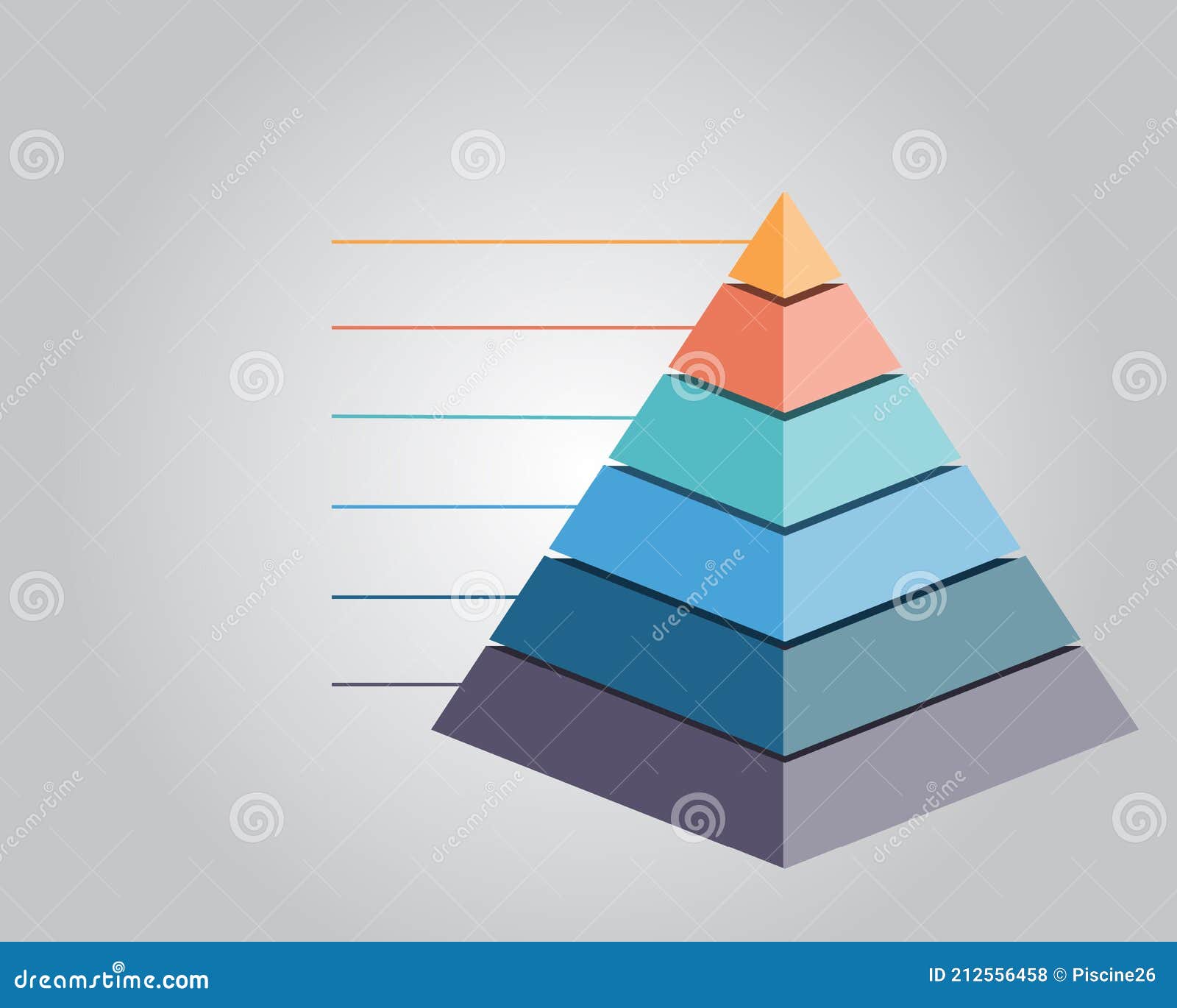 Infographic Pyramid Chart for Business Template Stock Illustration ...