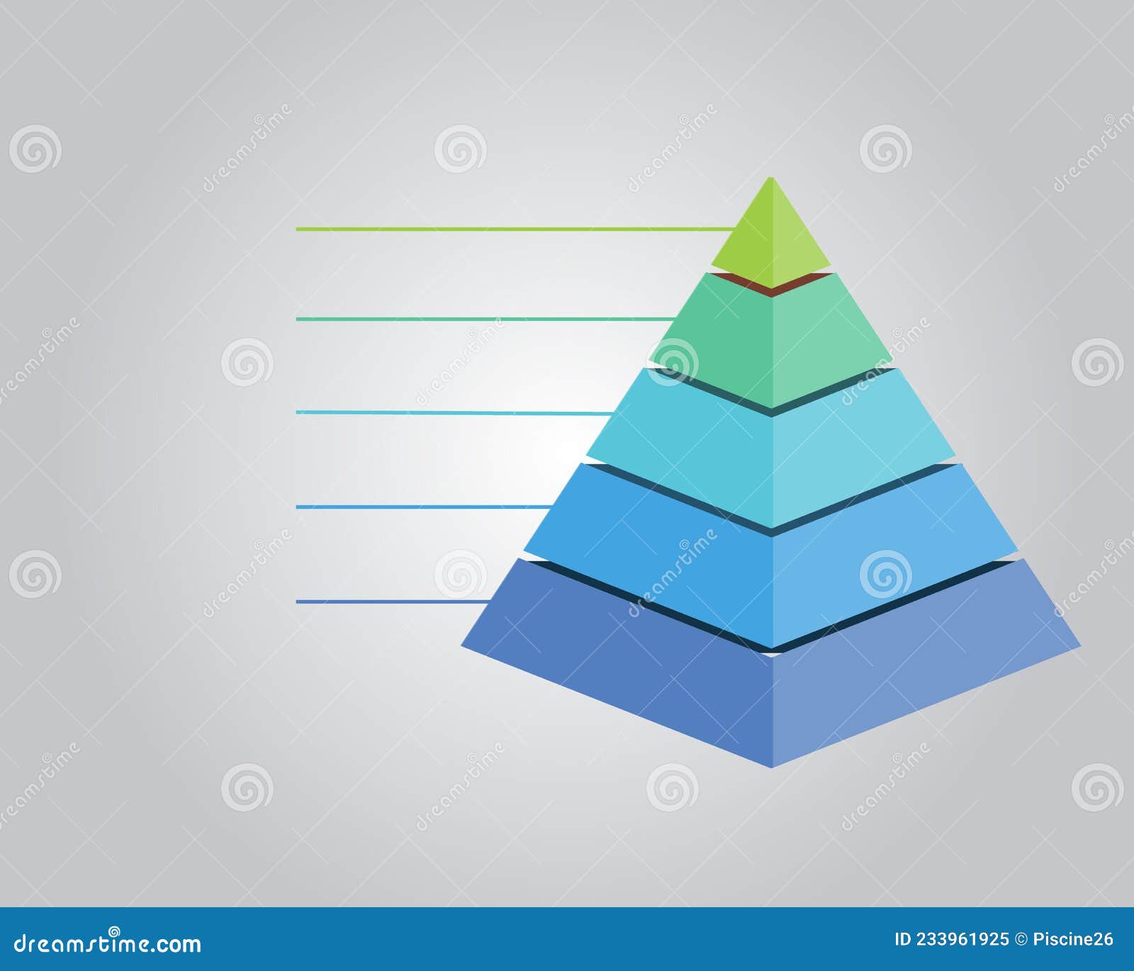 Infographic Pyramid Chart for Business Template Stock Vector ...