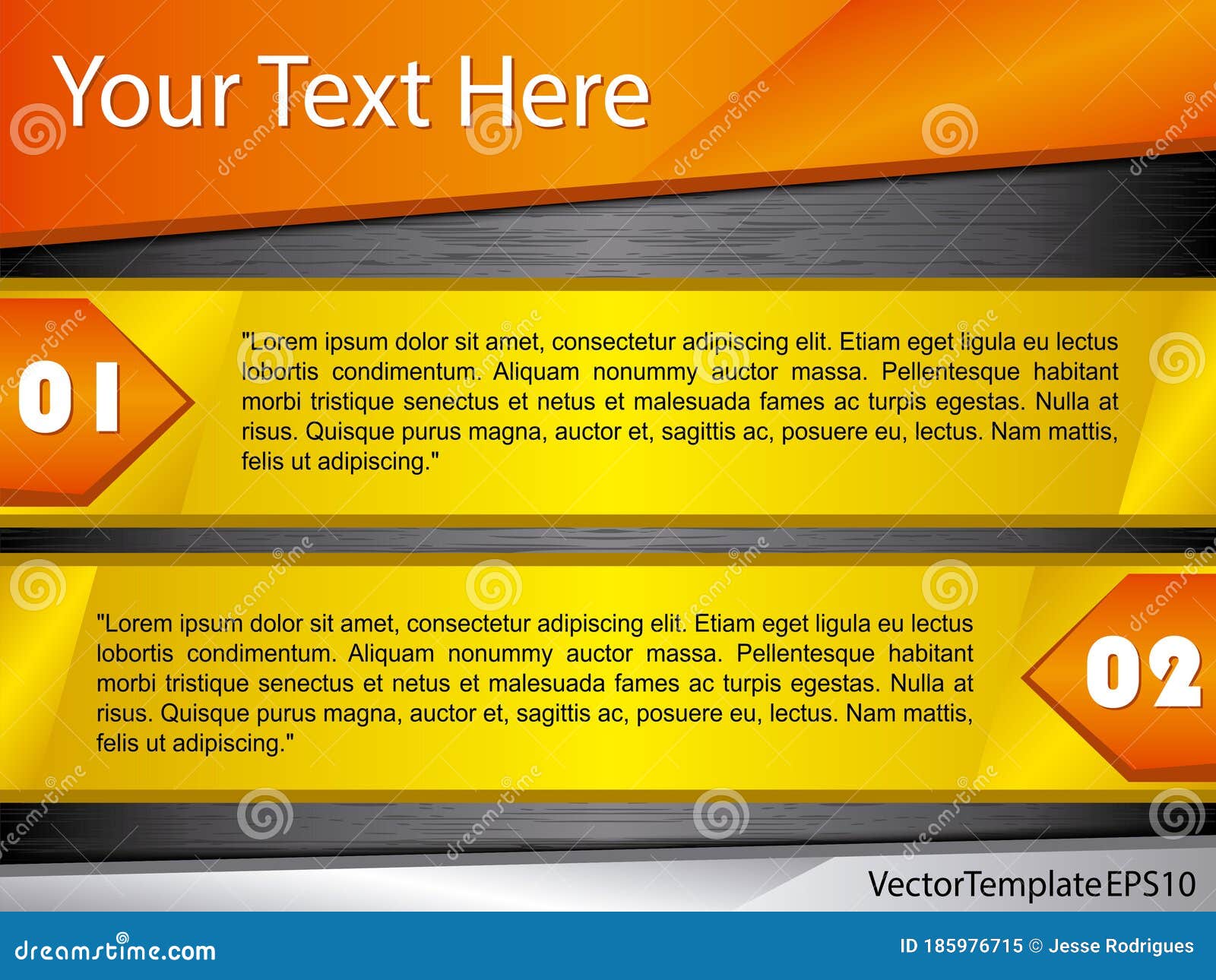 Infographic with Realistic Metallic Texture. Vector in High Quality Stock Vector - Illustration ...