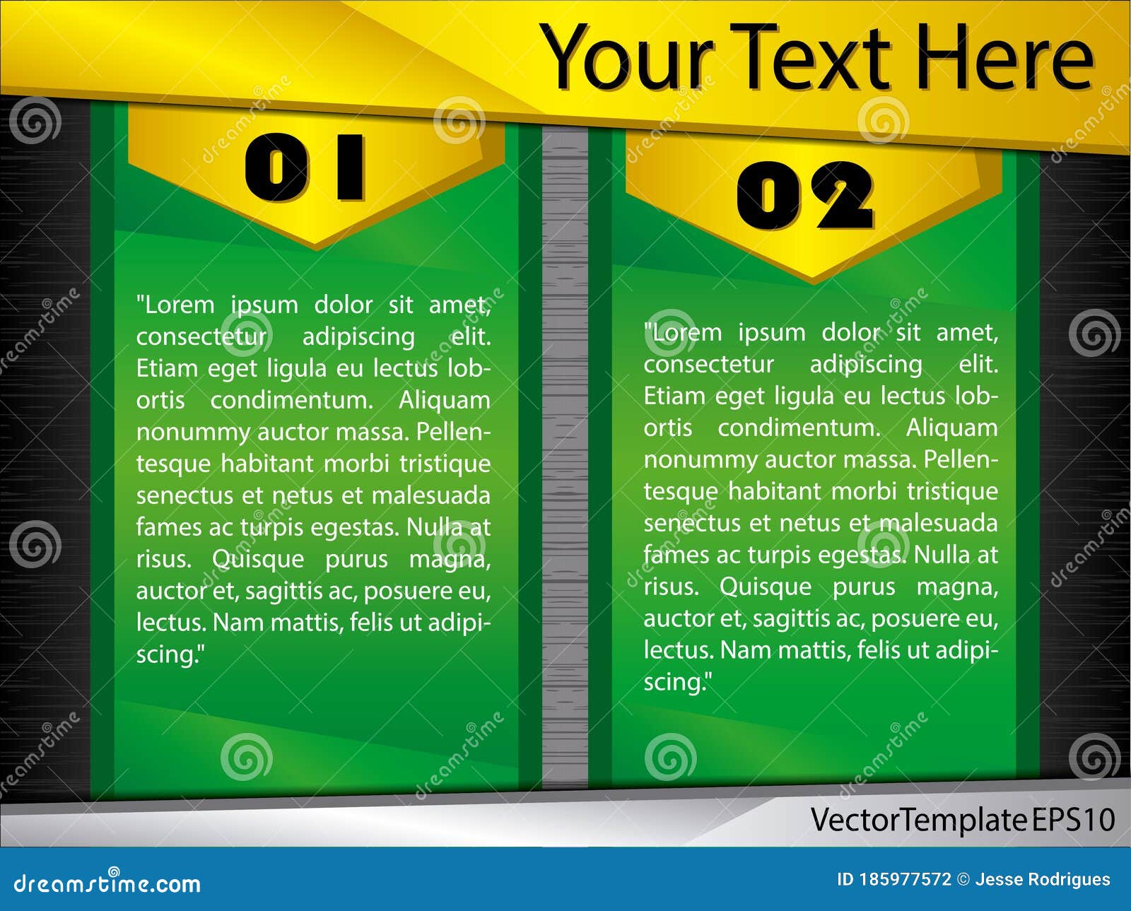 Infographic with Realistic Metallic Texture. Vector in High Quality ...