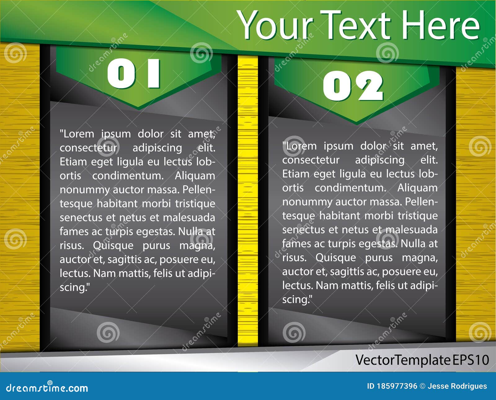 Infographic with Realistic Metallic Texture. Vector in High Quality ...