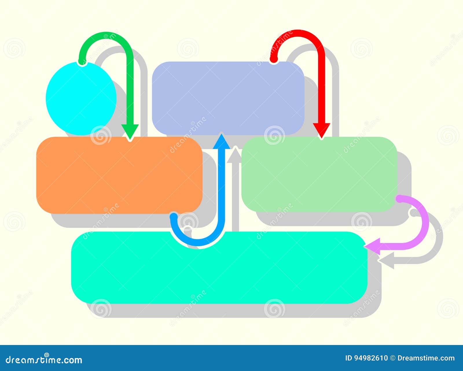 Infographic rectangles. stock vector. Illustration of rounded - 94982610