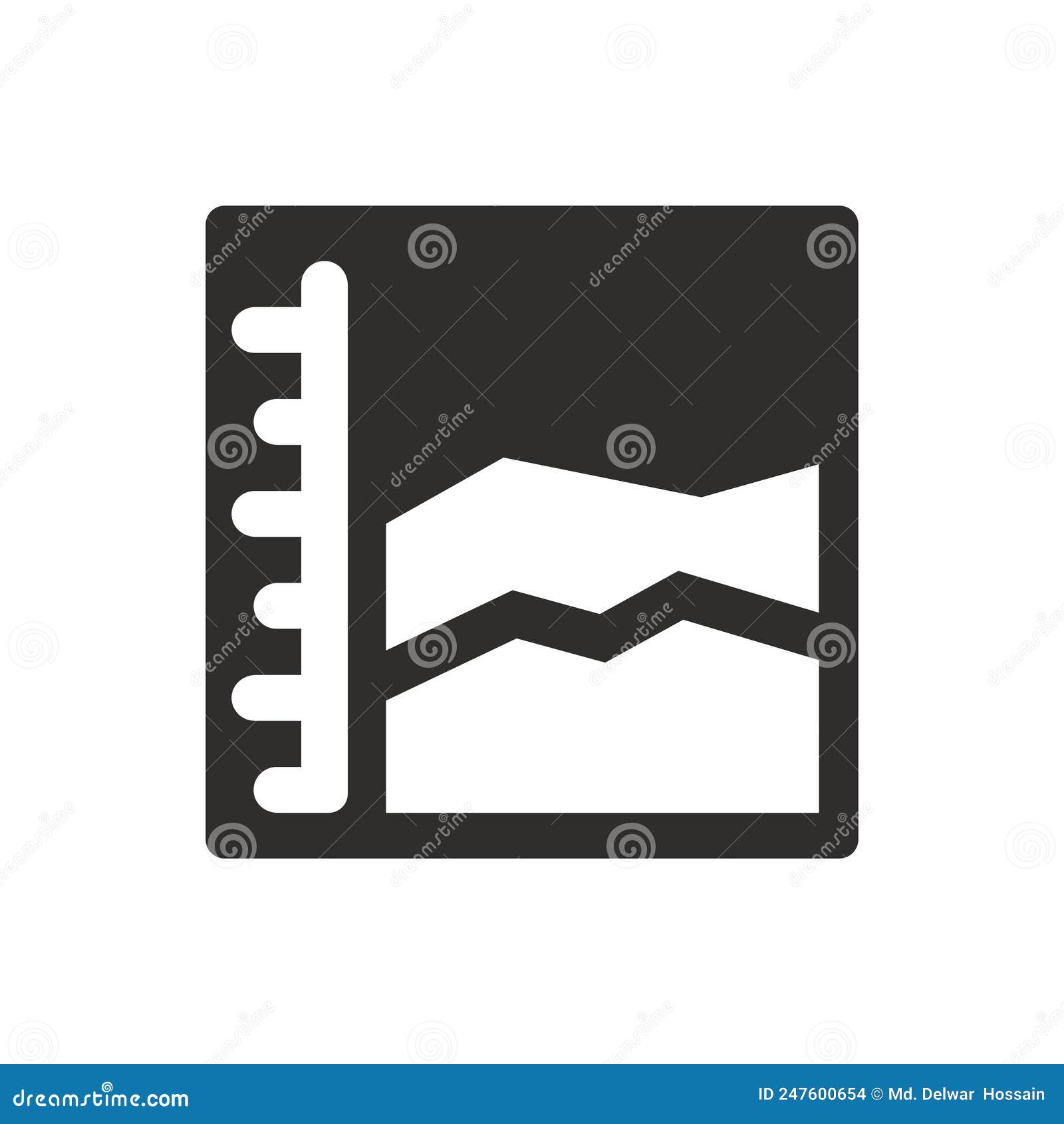 Infographic report icon stock vector. Illustration of graph - 247600654