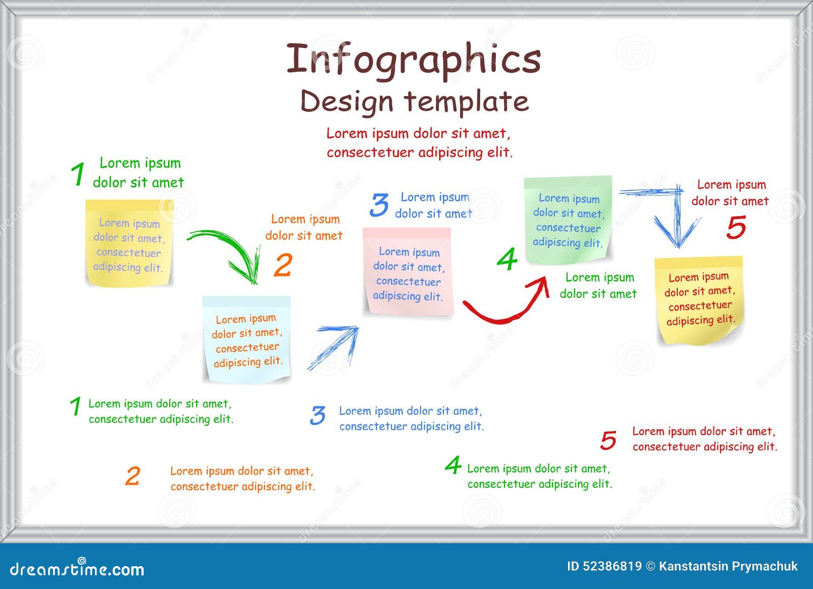 Infographic Report Template with Board and Stock Vector - Illustration ...