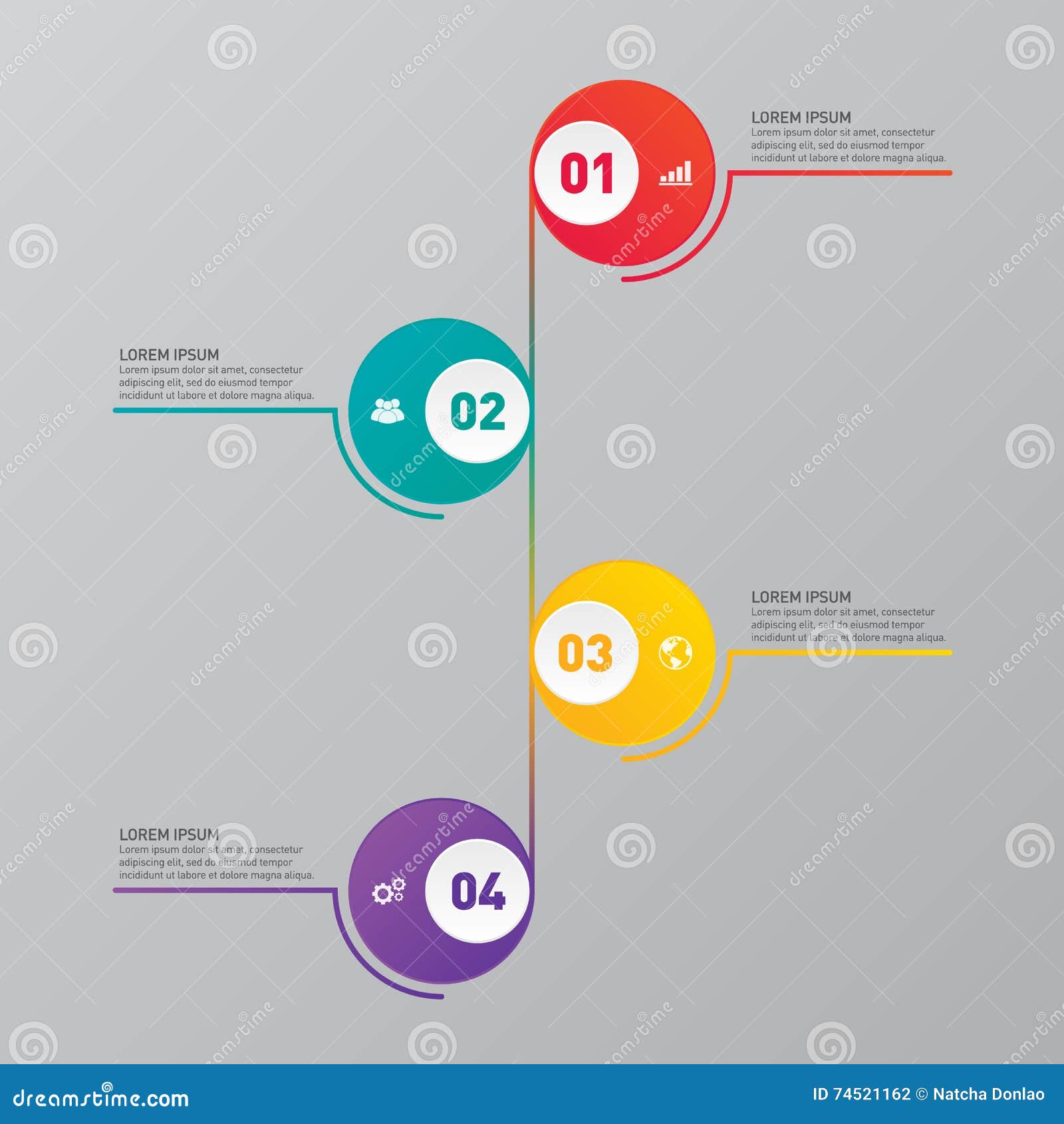 Infographic Report Template Design Element Stock Illustration ...