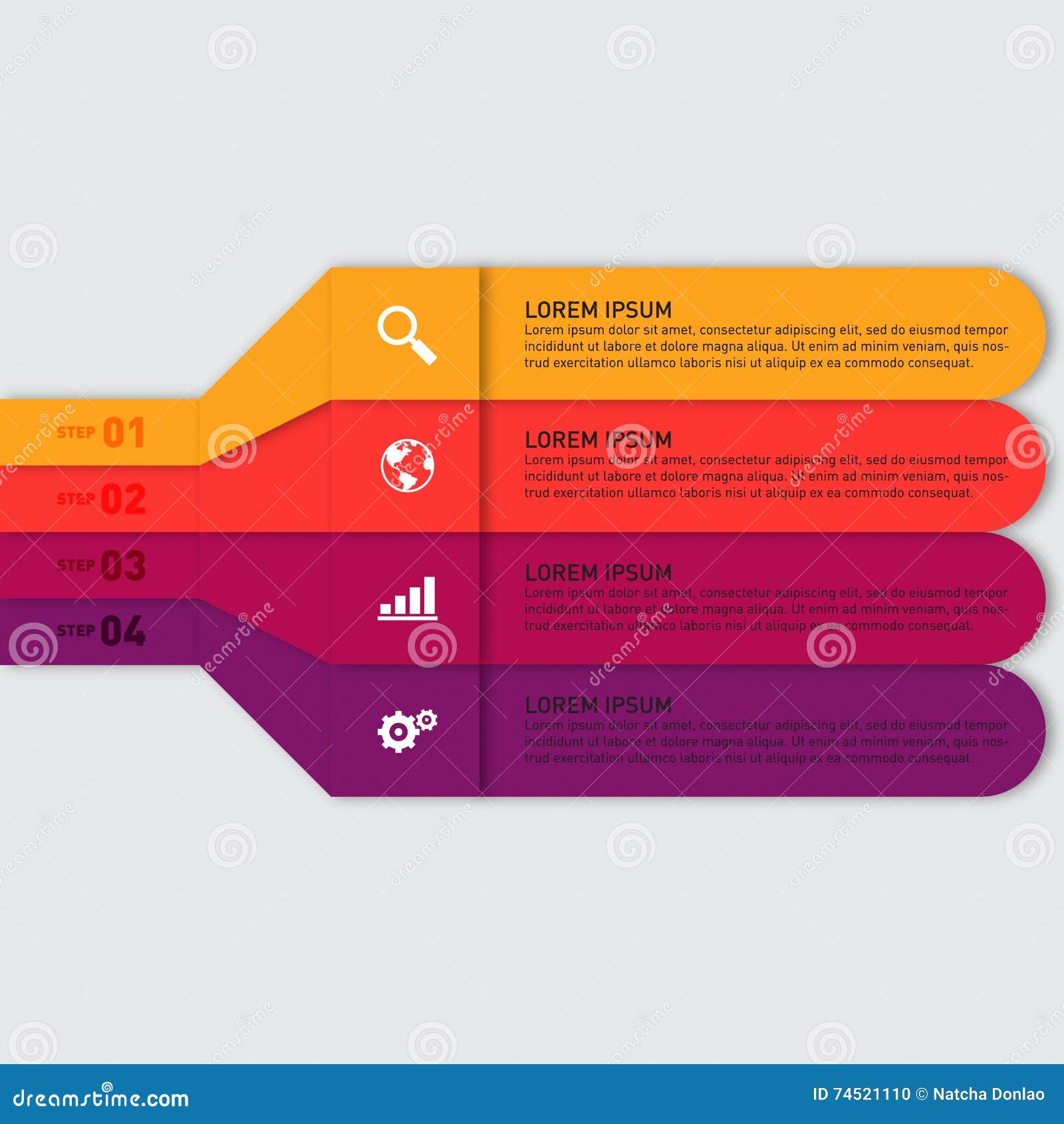 Infographic Report Template Design Element Stock Illustration ...