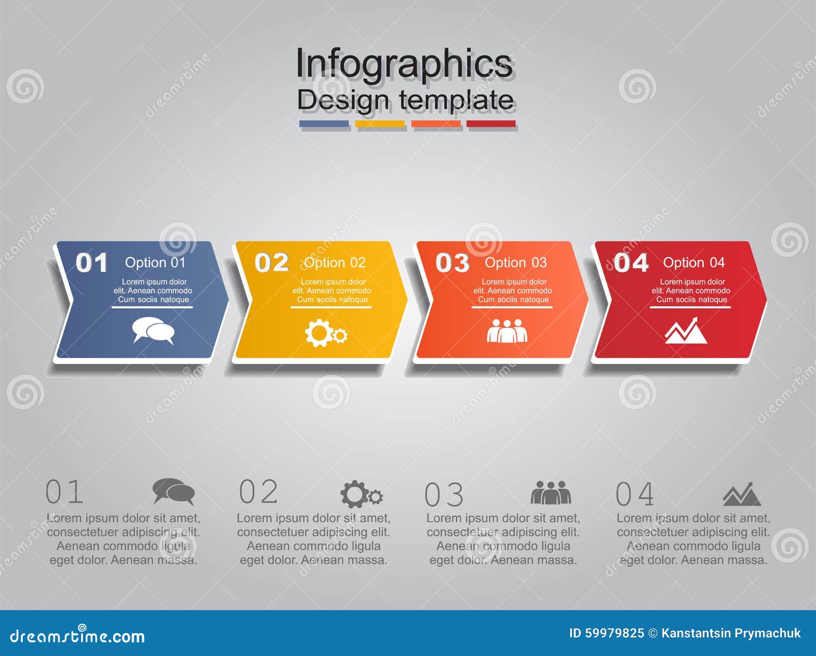 Infographic Report Template Layout. Vector Stock Vector - Illustration ...