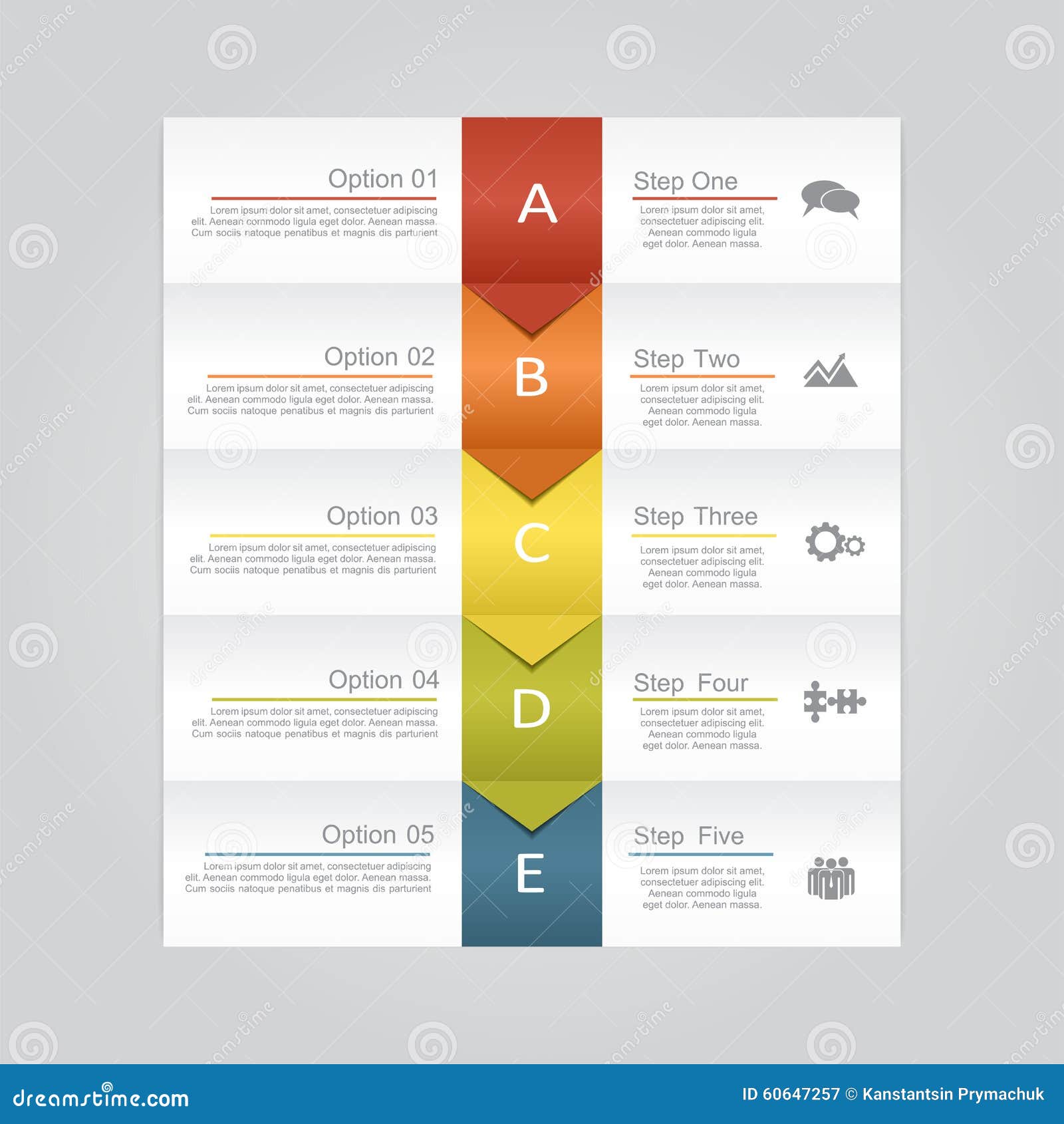 Infographic Report Template Layout. Vector Stock Vector - Illustration ...