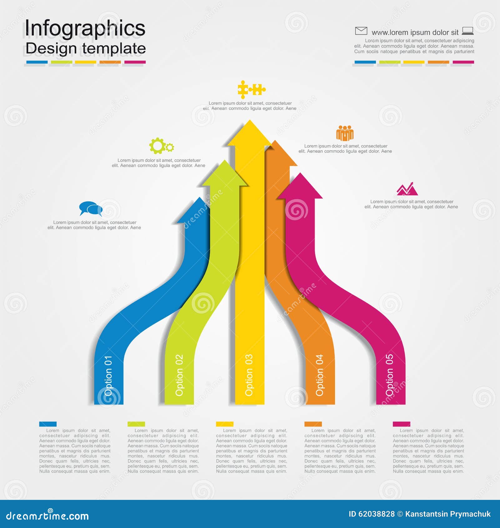 Infographic Report Template with Place for Your Stock Vector ...