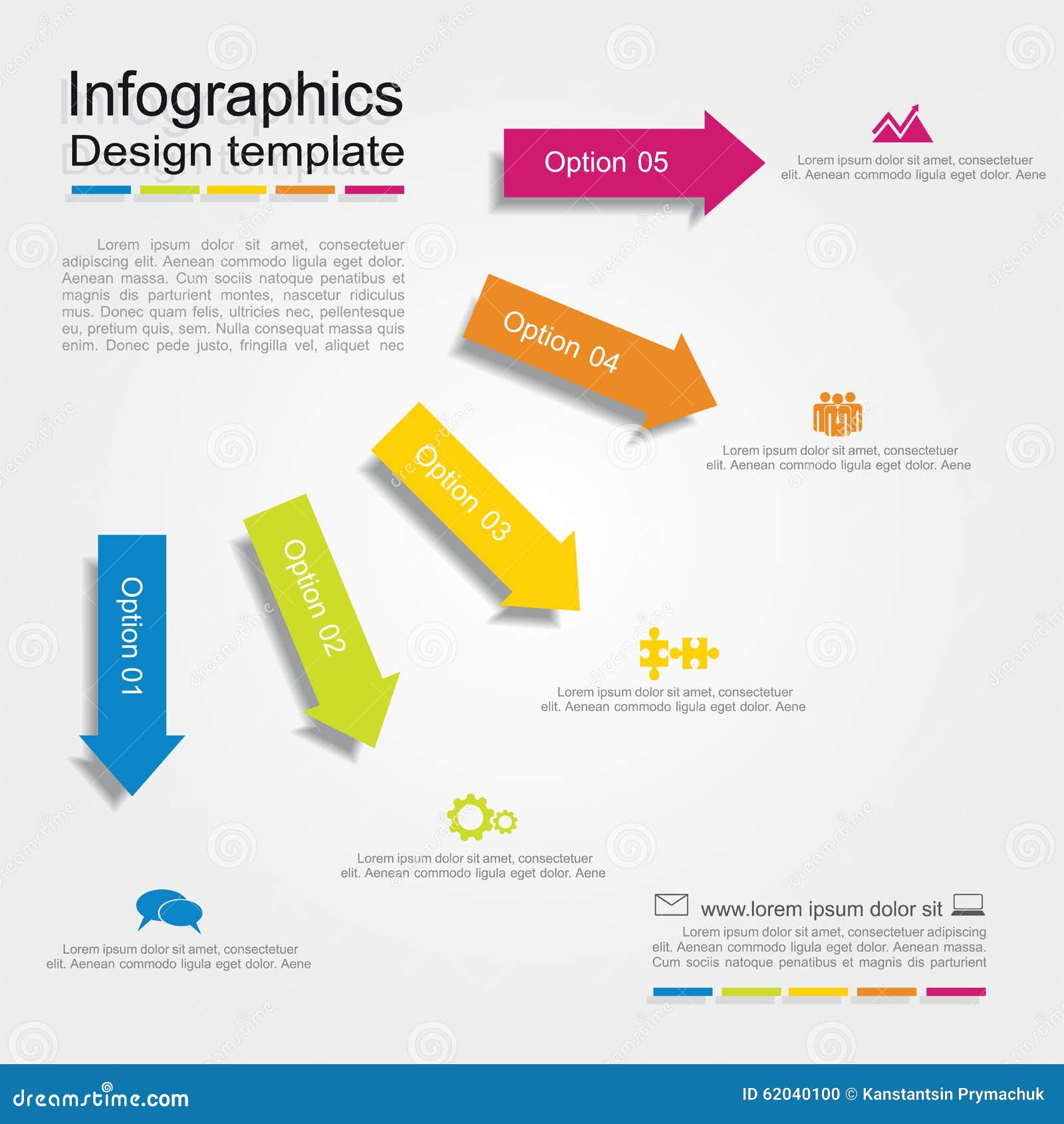 Infographic Report Template with Place for Your Stock Vector ...