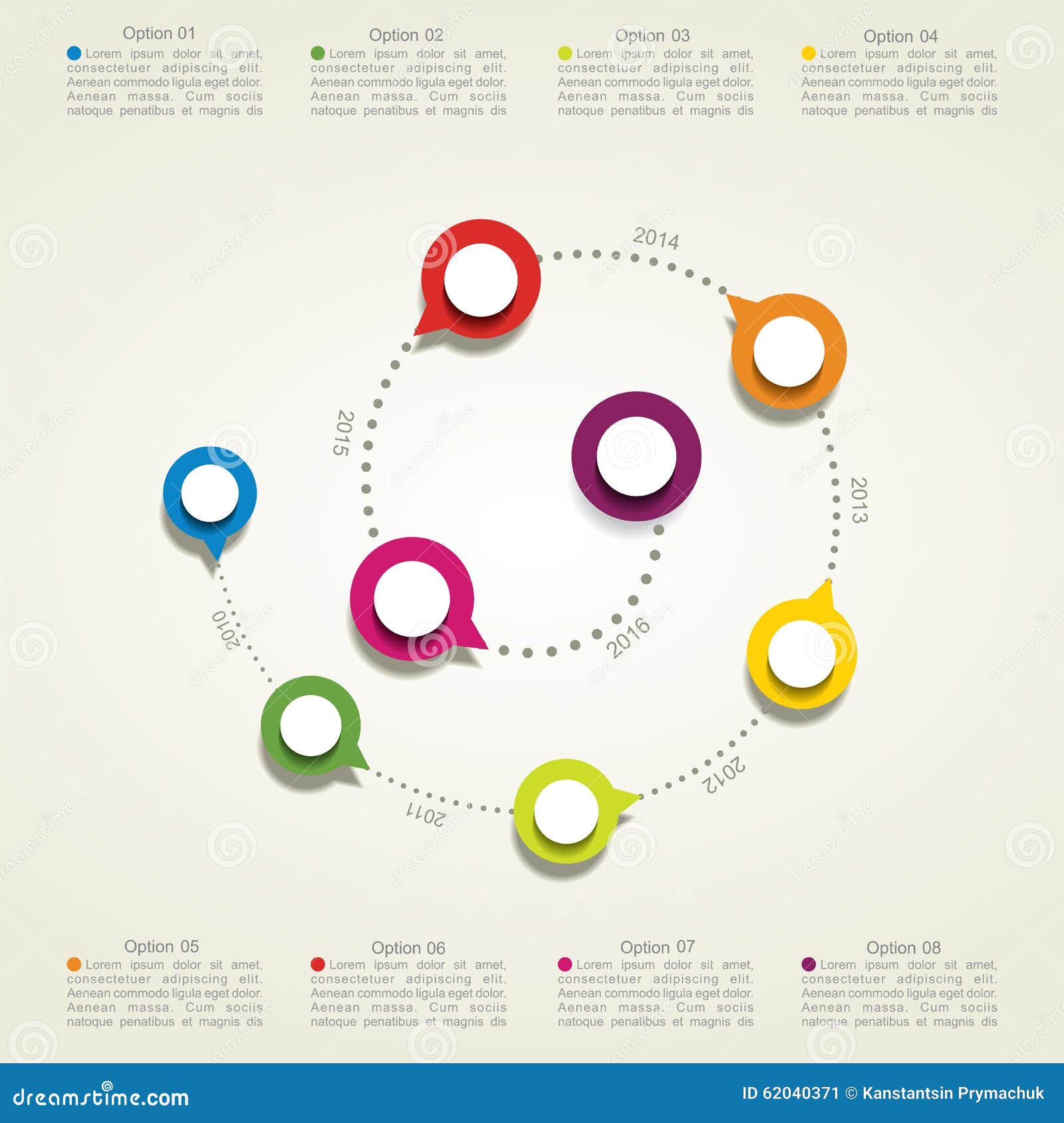 Infographic Report Template with Place for Your Stock Vector ...