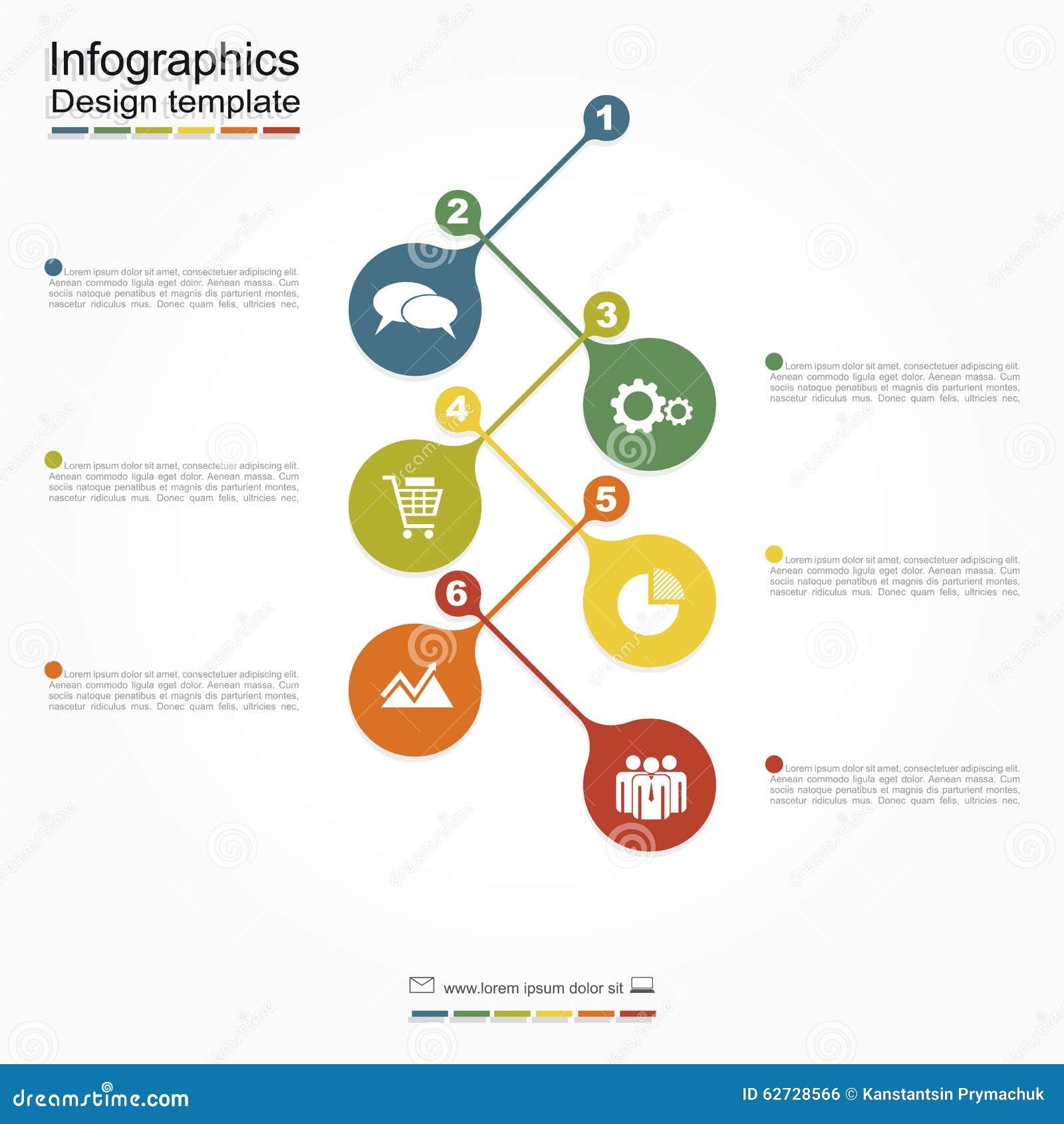 Infographic Report Template. Vector Illustration Stock Vector ...