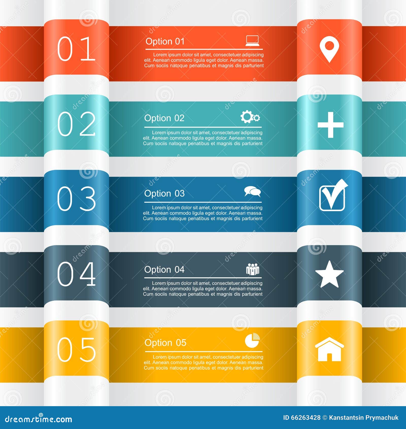 Infographic Report Template. Vector Illustration Stock Vector ...