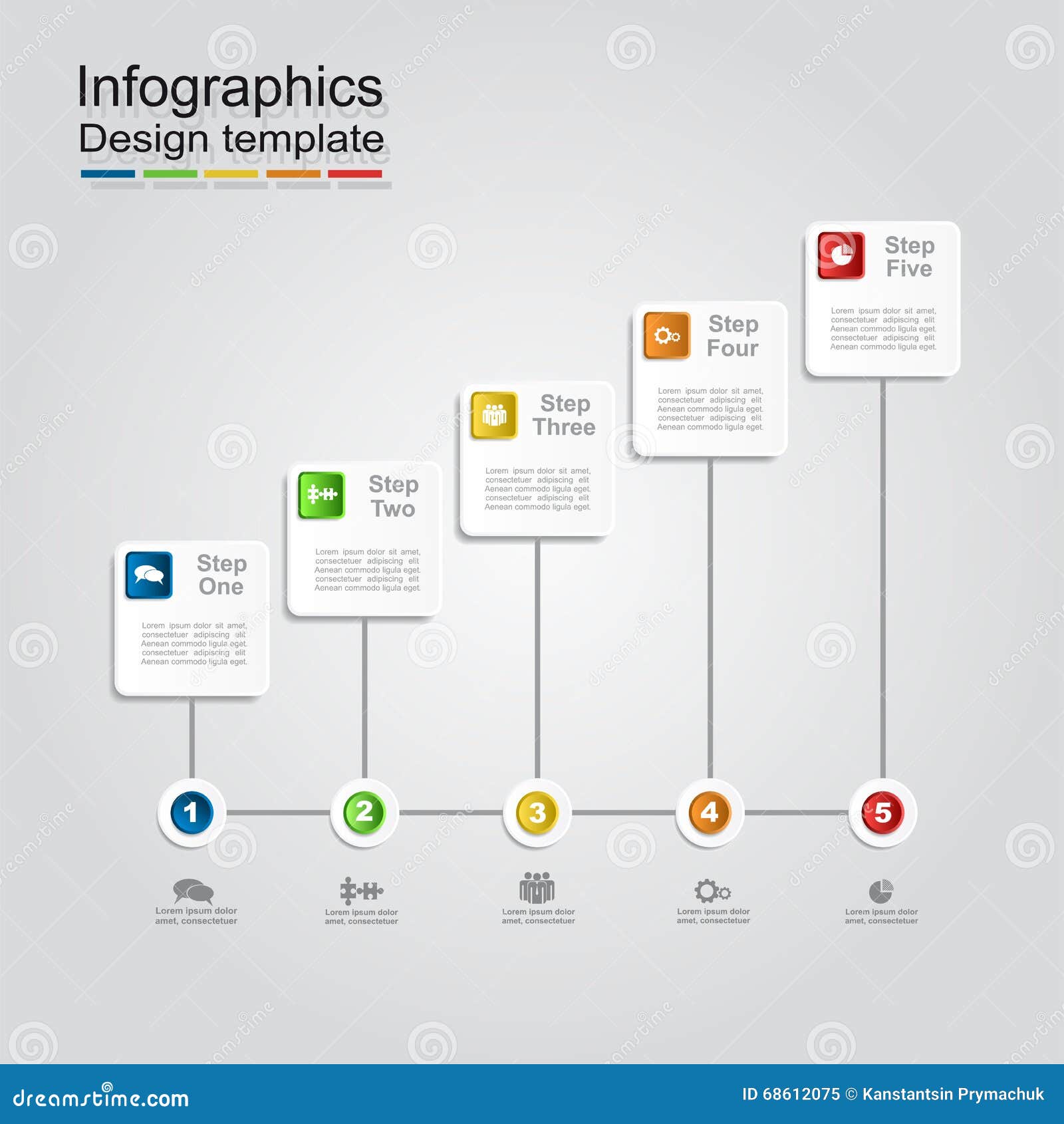 Infographic Report Template. Vector Illustration. Stock Vector ...