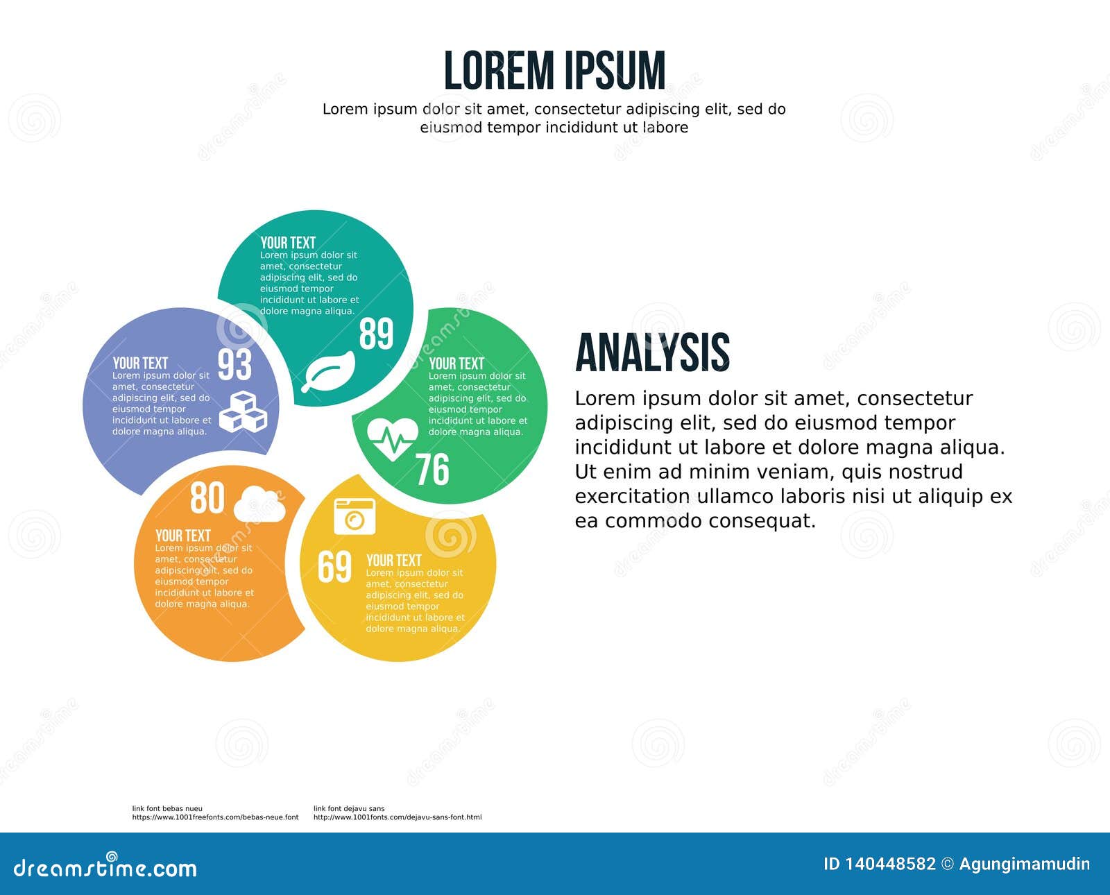 Infographic Rotation Element Hexagonal Template and Powerpoint Full ...