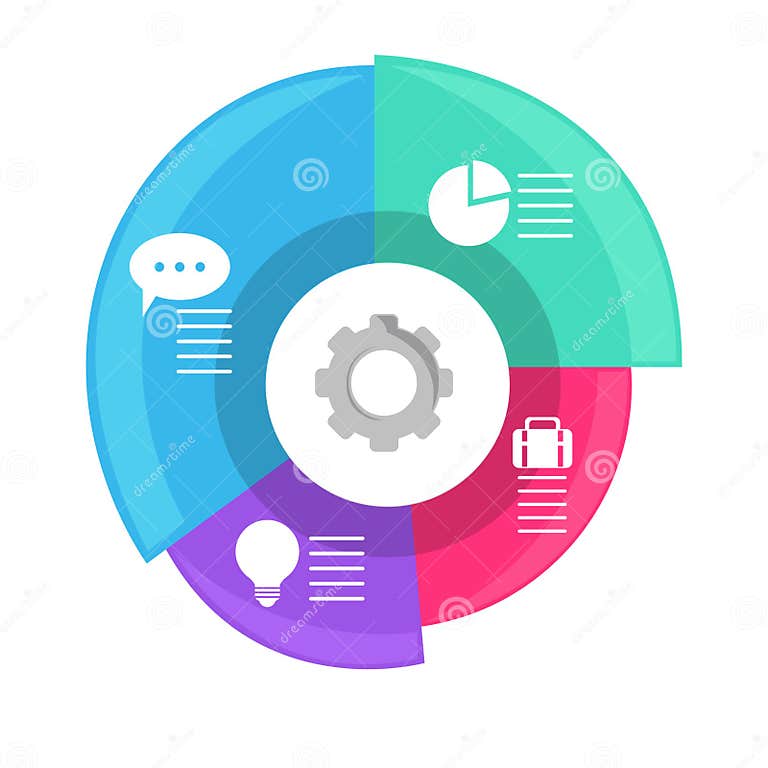 Infographic round shape stock vector. Illustration of layout - 249251788