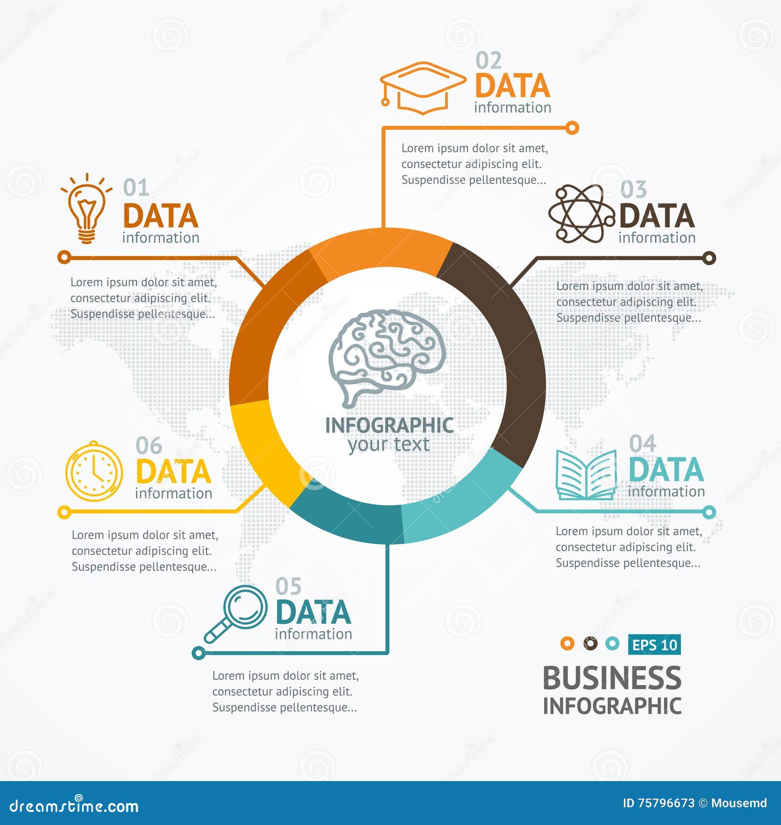 Infographic Round . Vector stock vector. Illustration of marketing ...