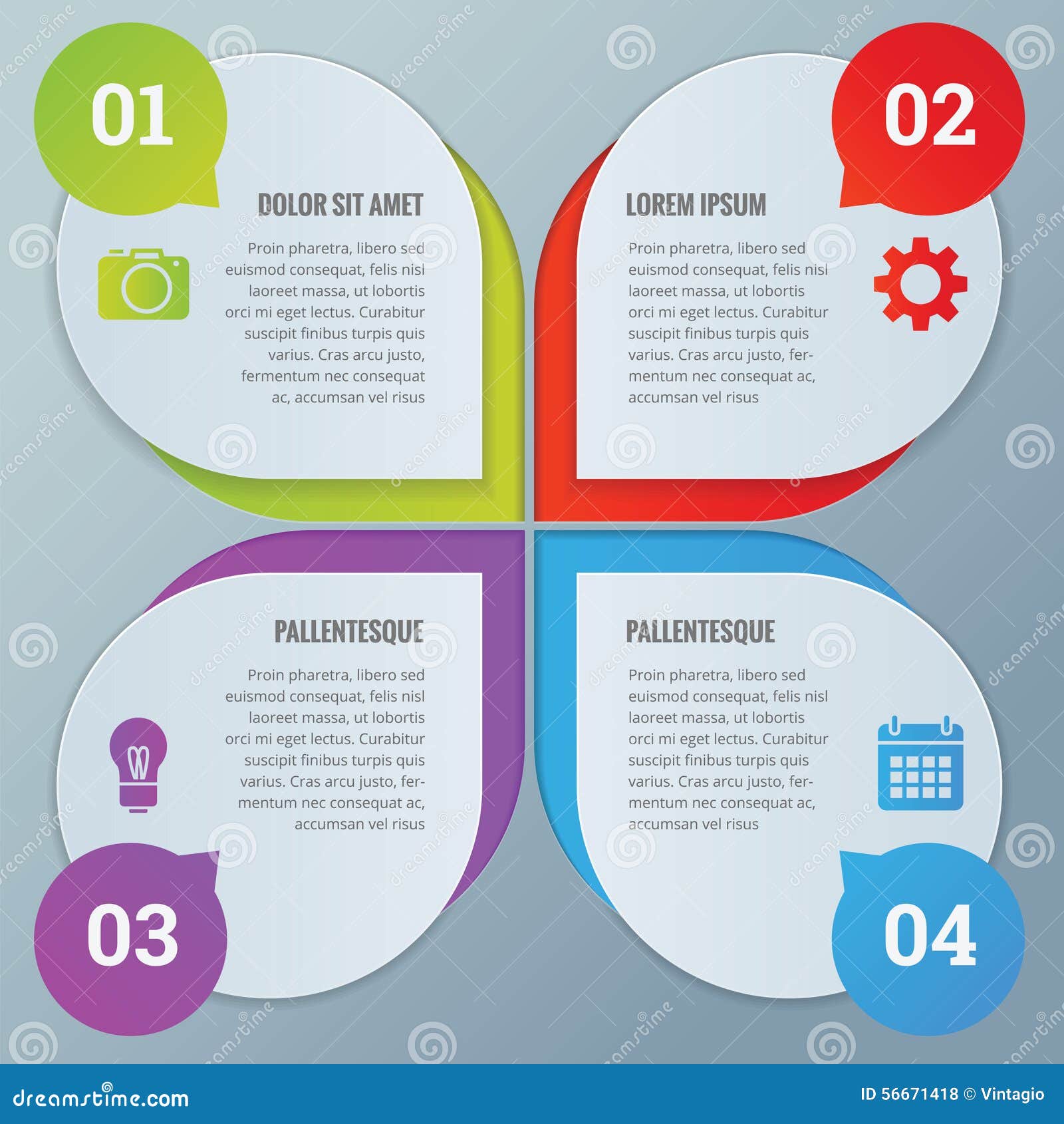 Infographic rounded shape stock vector. Illustration of icon - 56671418