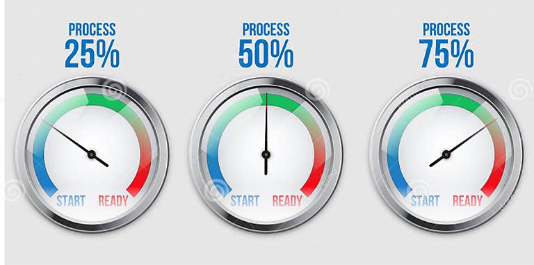 Infographic Scale Visualizing Process. Stock Vector - Illustration of ...