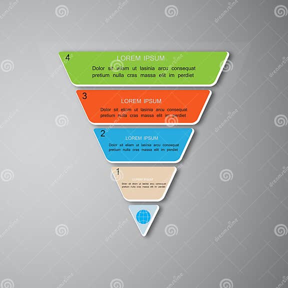 Infographic Schablone Der Pyramide, VEKTOR, EPS10 Stock Abbildung ...