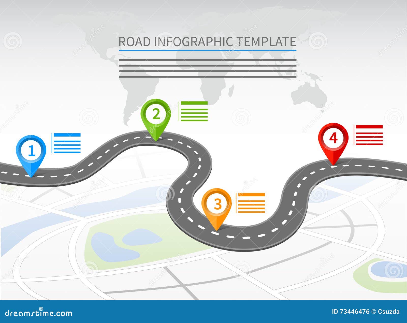 Infographic Schablone Der Straße Vektor Abbildung - Illustration von ...