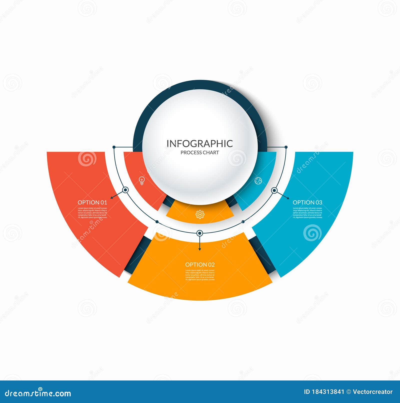 Circular Chart Color Infographics Step By Step In A Series Of Circle ... Circular Chart Color Infographics Step By Step In A Series Of Circle ...
