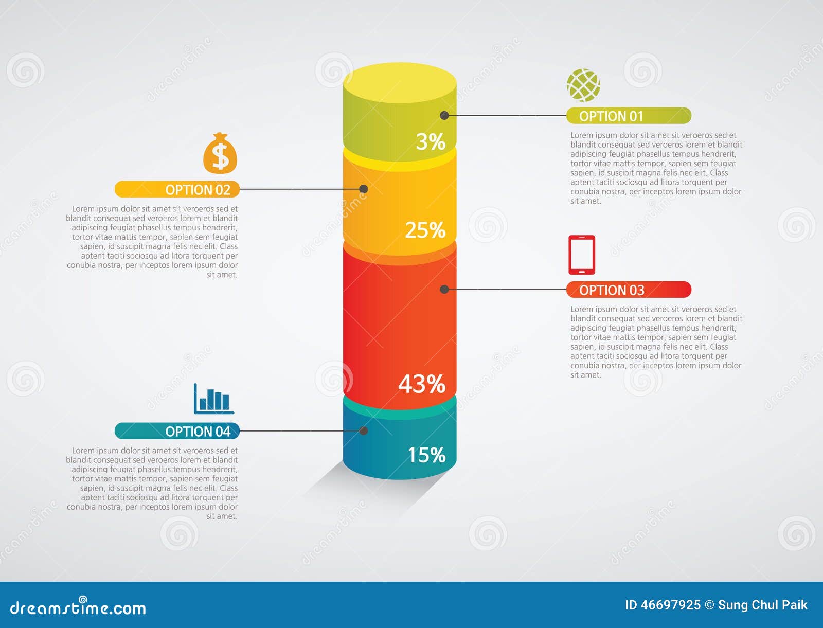 Infographic stock vector. Illustration of rate, elements - 46697925