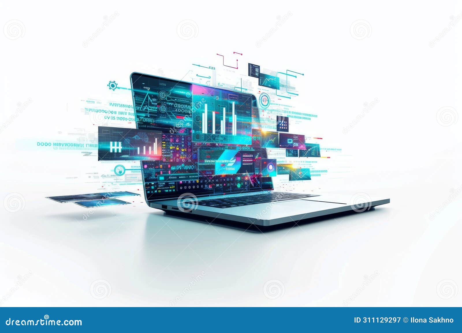 Infographic with a Sleek-modern Design Stock Illustration ...