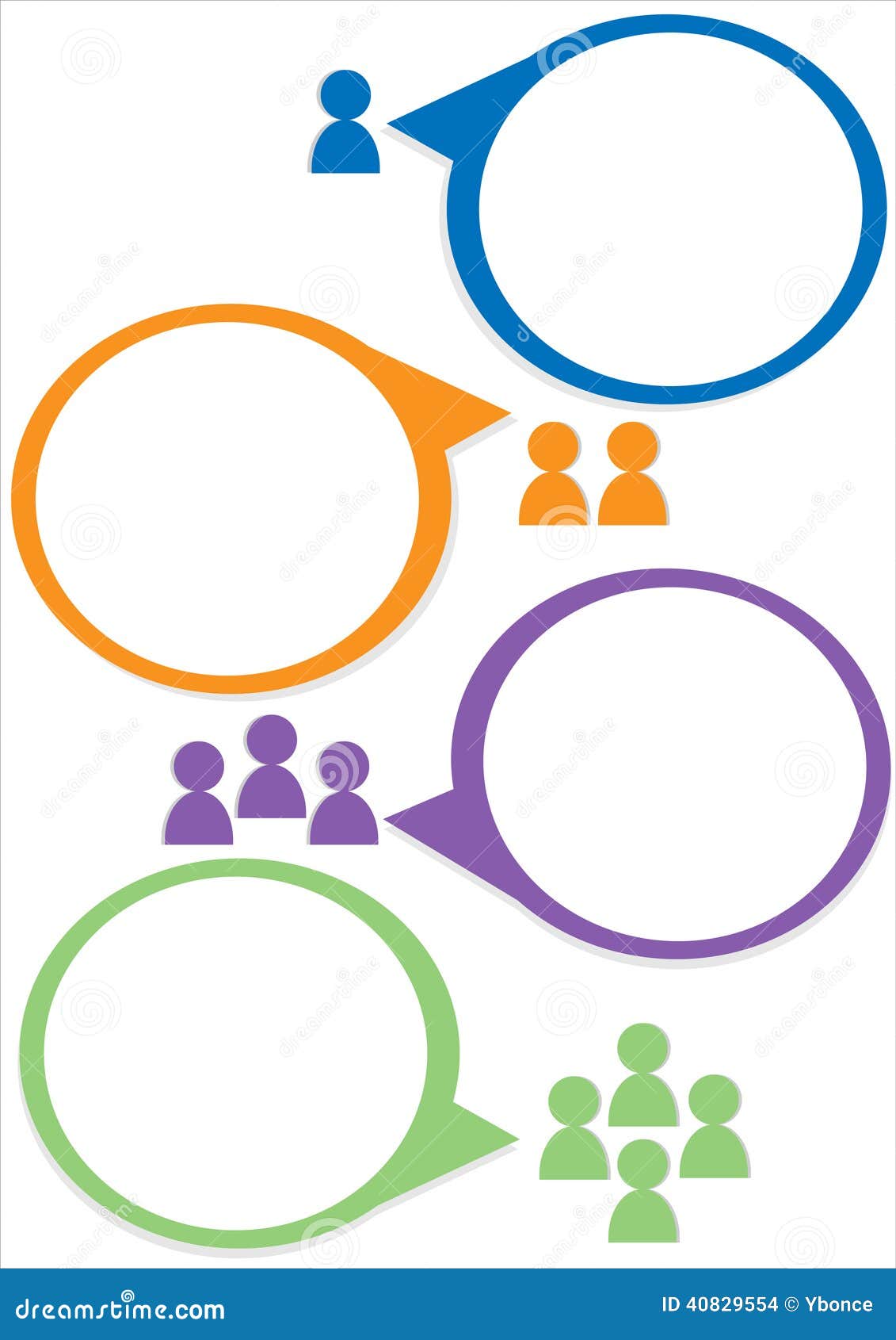 Infographic speech bubbles stock vector. Illustration of vector - 40829554