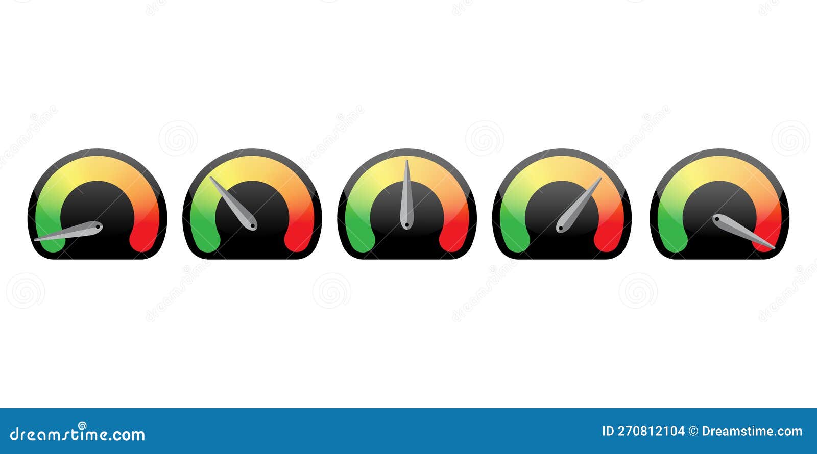 Infographic with Speedometer Set. Vector Illustration Stock Vector ...