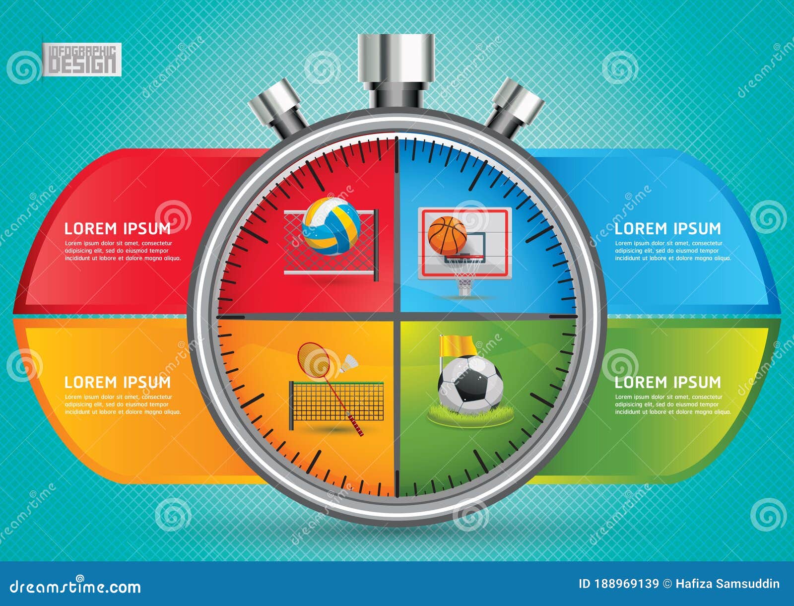 Infographic of Sports. Vector Illustration Decorative Design Stock ...