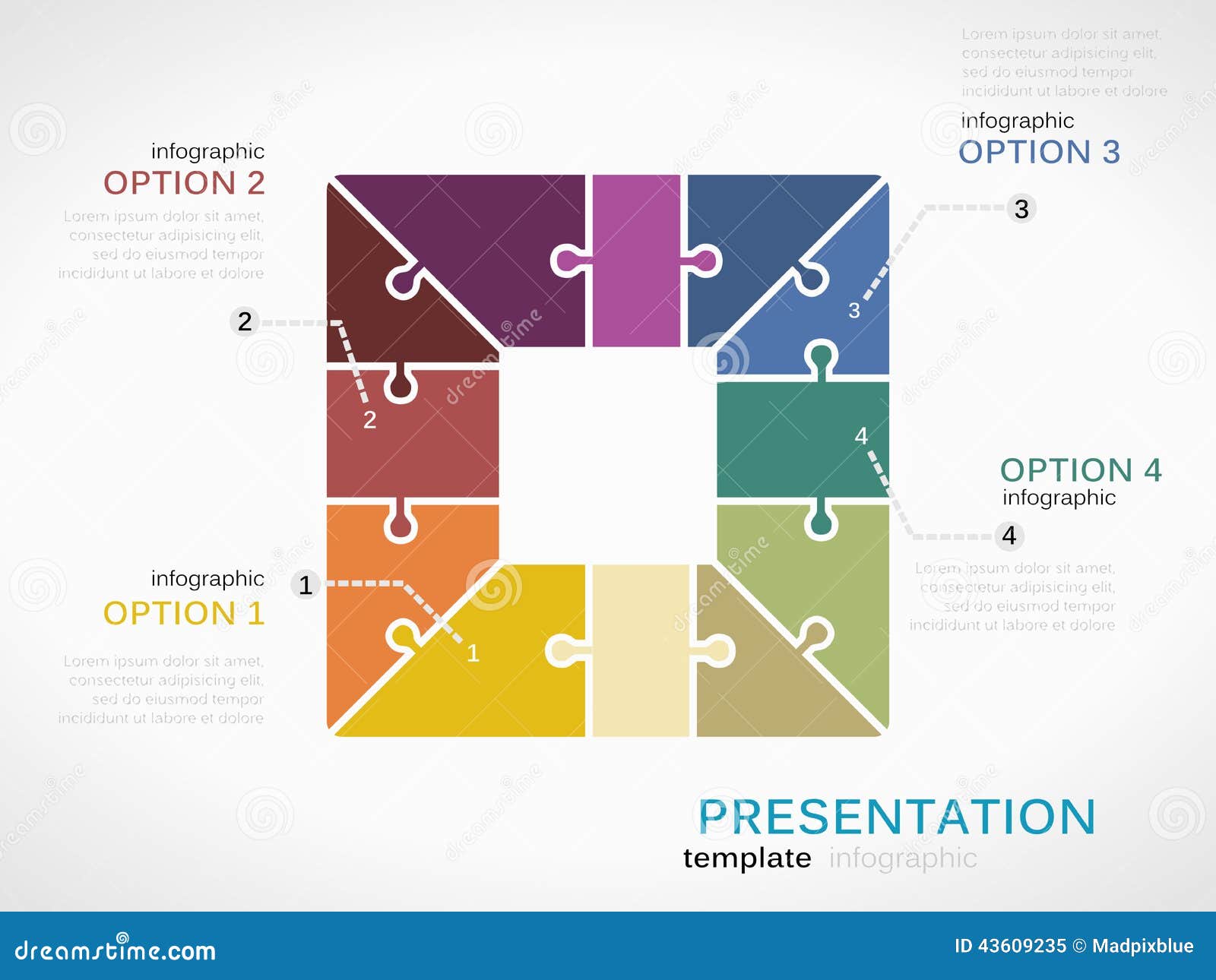 Infographic Square Presentation Stock Vector - Illustration of ...