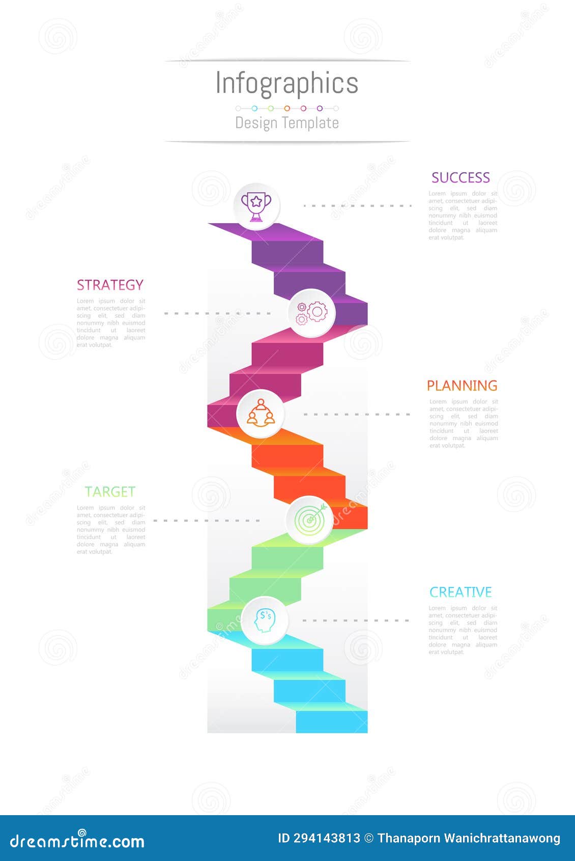 Infographic 5 Stair Options Design Elements for Your Business Data ...