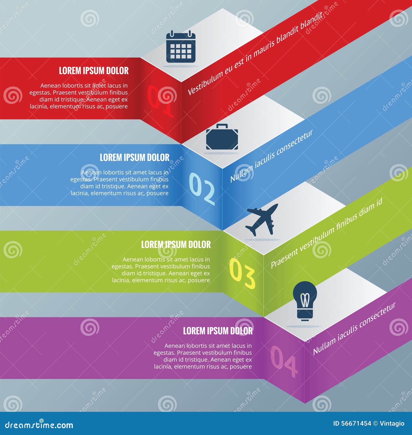 Infographic Staircase Step Business Vector Design Template, Diagram ...