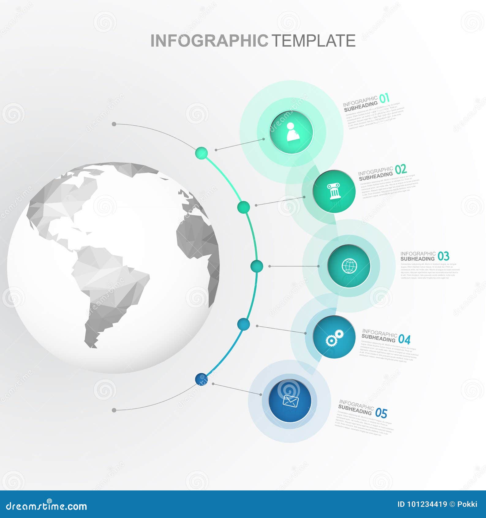 Infographic Startup Milestones Time Line Vector Template. Stock Vector ...