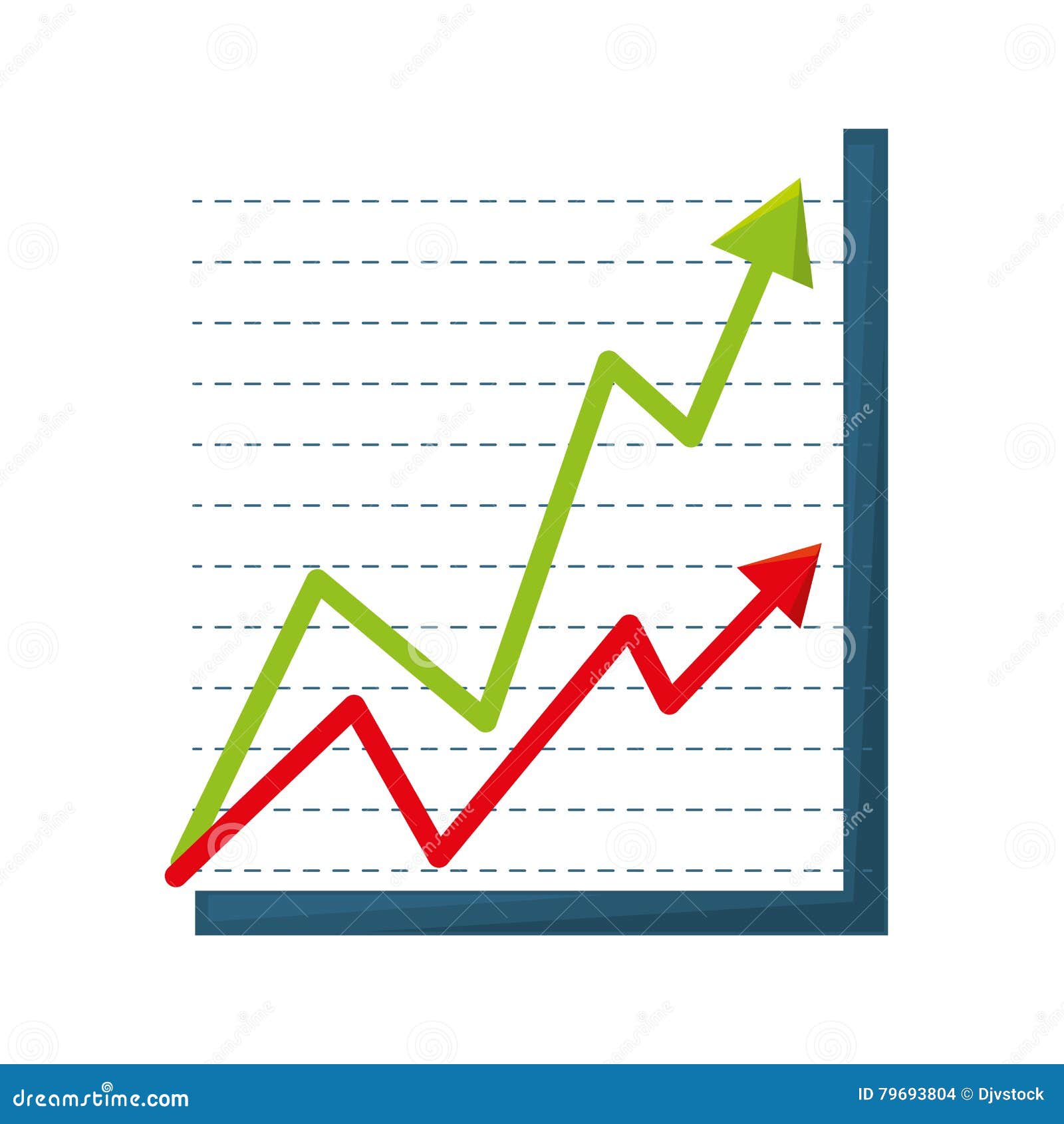 Infographic Statistics Arrows Isolated Icon Stock Vector - Illustration ...