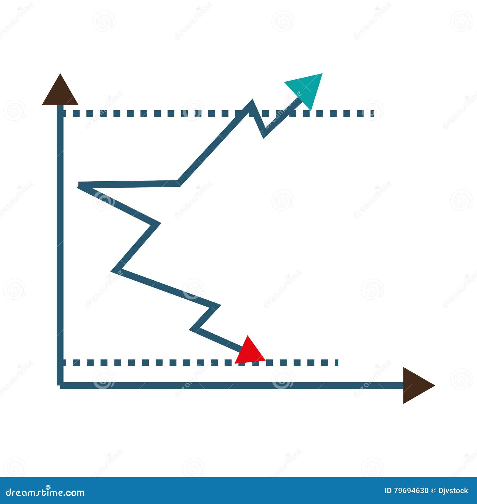 Infographic Statistics Arrows Isolated Icon Stock Vector - Illustration ...