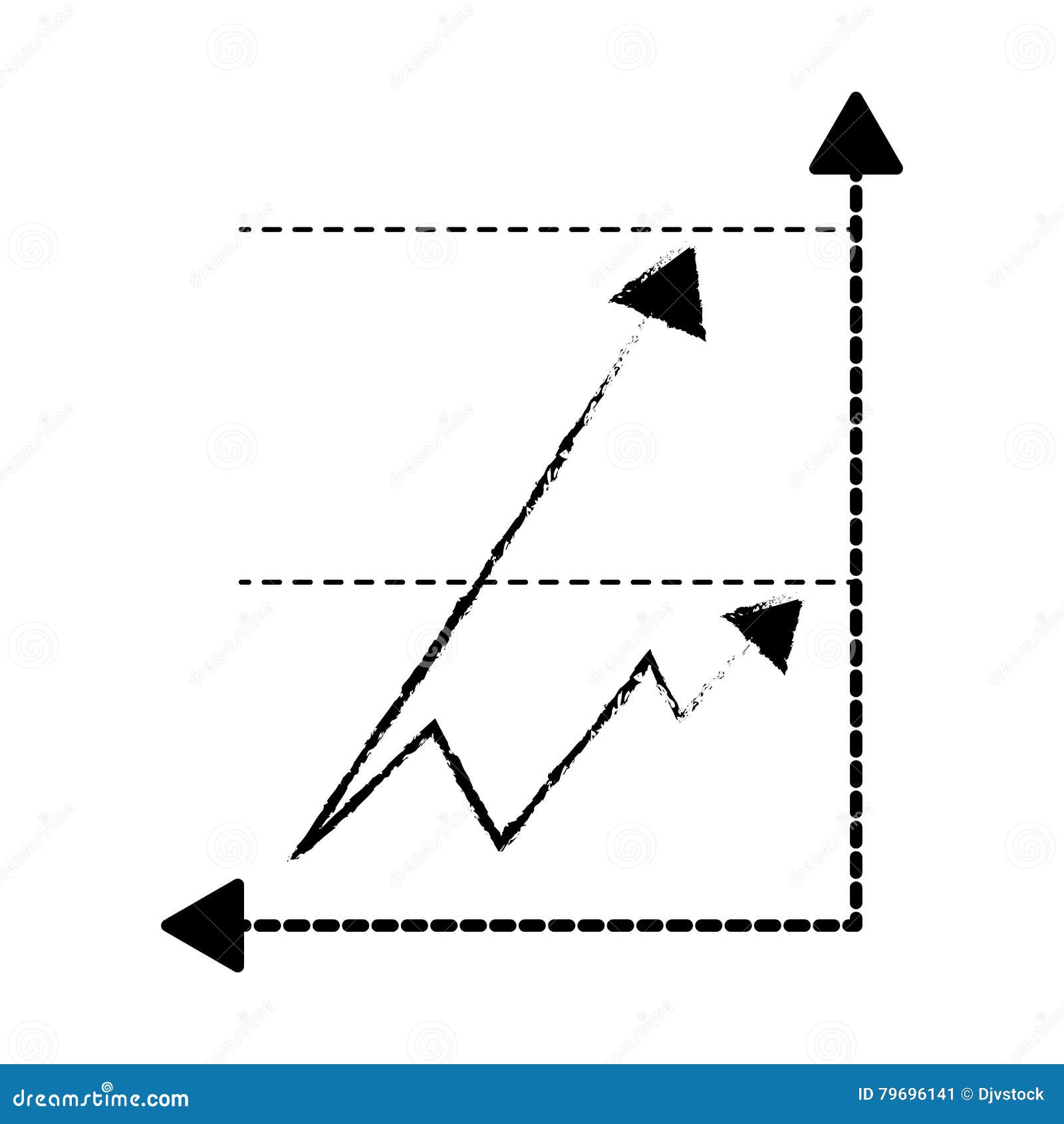 Infographic Statistics Arrows Isolated Icon Stock Vector - Illustration ...
