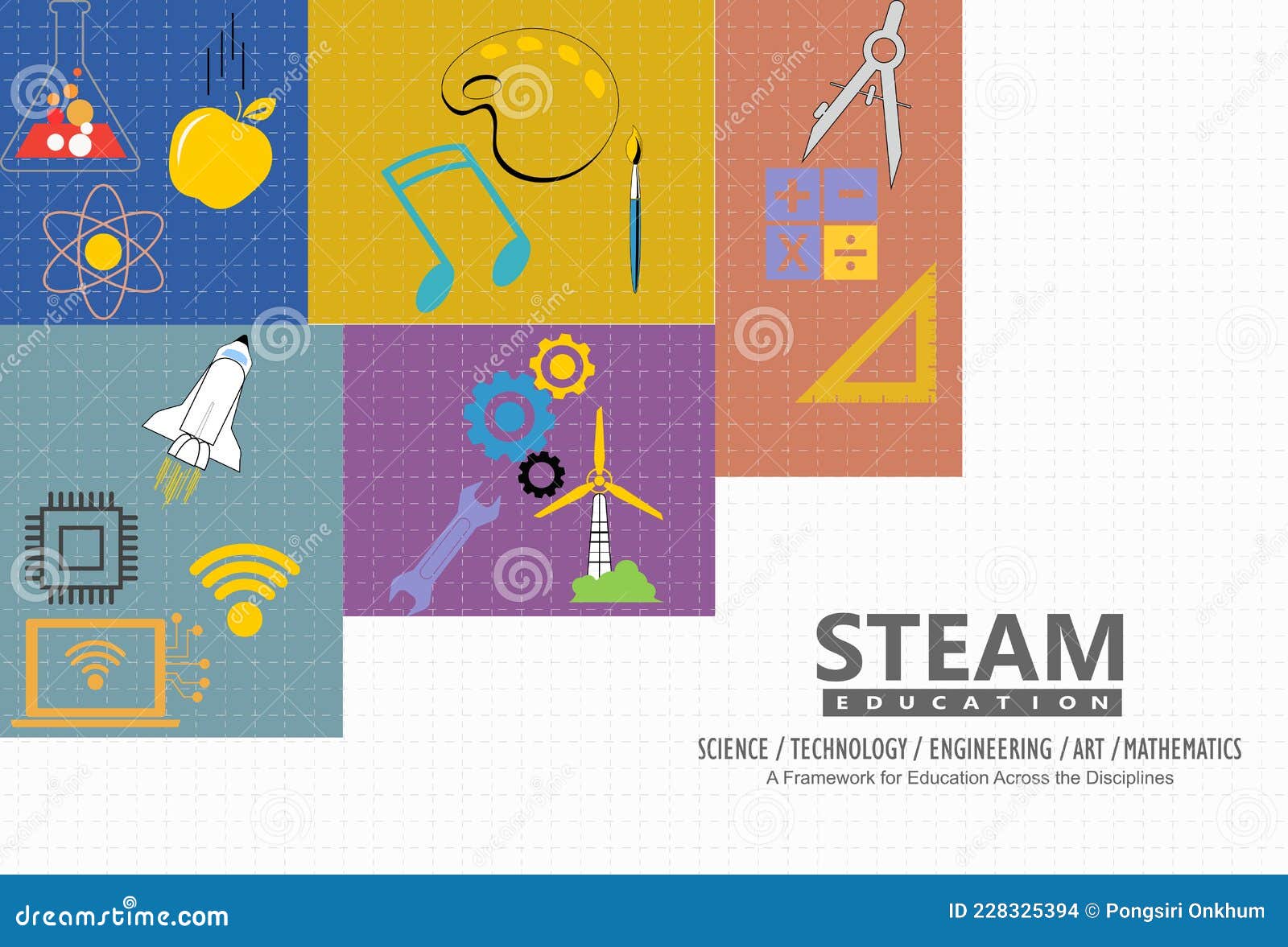 Infographic STEAM Education Vector Illustration | CartoonDealer.com ...